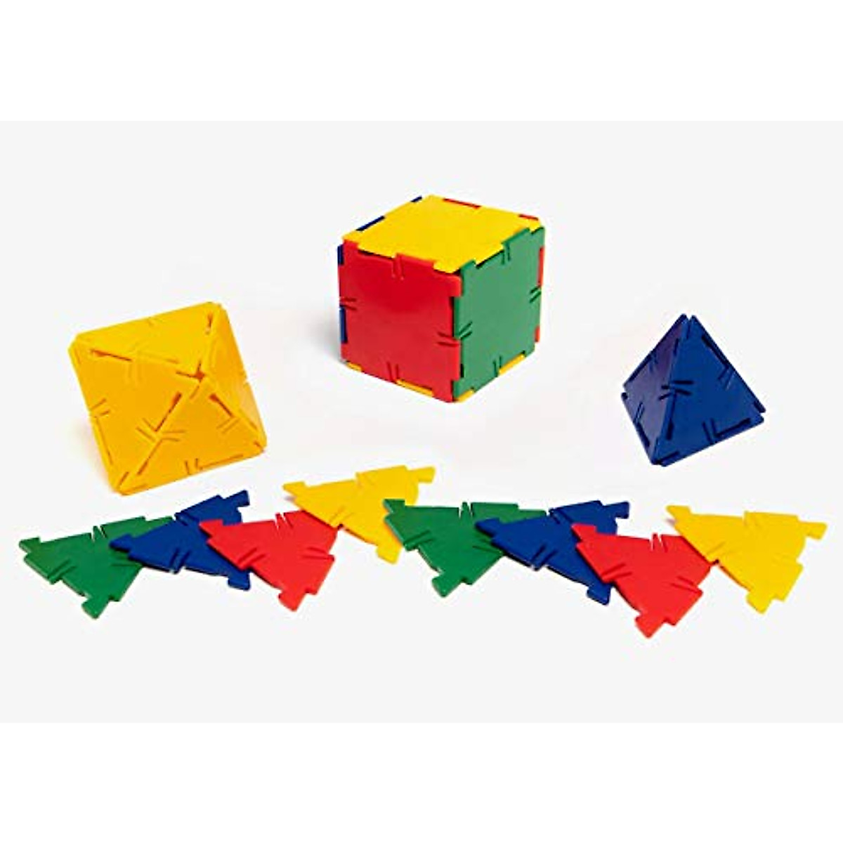Polydron Kids Original Student Set in Multicolored - Math and Geometry Educational Toy - Construction Kit with 2D & 3D Shapes - 4+ Years - 26 Pieces