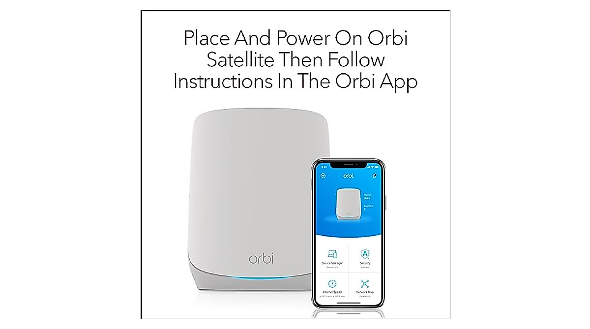 NETGEAR Orbi RBS760 Add-on Satellite | Extend WiFi Coverage Up to 2700 ...