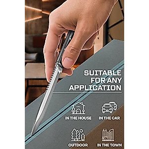 Pocket Knife for Men - Folding Knife - EDC Fold Knives - Sharp Blade Knifes - Best Pocket Knife for Urban Work Hobby Unboxing - Stocking Stuffers for Men - Gift for Men and Women 806