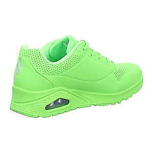 Skechers Women's Uno-Night Shades Sneaker, Lime, 7.5