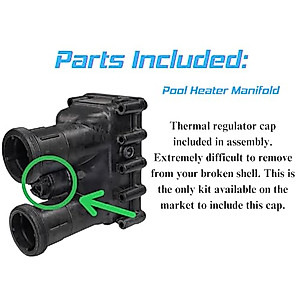 SWITCHDOCTOR Pool Heater Manifold Assembly Kit for Pentair MasterTemp 175, 200, 250, 300, 400 Sta-Rite Max-e-Therm SR200, SR333, SR400 77707-0205 77707-0206 77707-0014 77707-0015 77707-0016