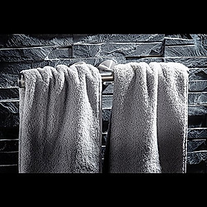 OMOONS Stainless Steel Towel Bar,Creative Multifunctional Single Rod Towel Rail