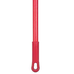 SPARTA Jaw Clamp Dust Mop Handle, Floor Dust Mop Frame Handle, Gripper Holder with Clip-On Connector for Floor Cleaning, Janitorial Supplies, Commercial Use, 60 Inches, Red