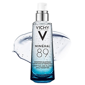 Vichy Mineral 89 Fortifying & Hydrating Daily Skin Booster | Pure Hyaluronic Acid Serum For Face | Plumps & Hydrates | Repairs Skin Barrier| Lightweight Moisturizing Gel | Fragrance Free & Oil-Free