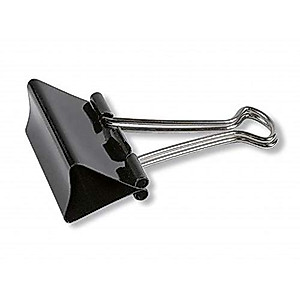 Extra Large Binder Clips (36 Pack) 2 Inch, Big Paper Clamps for Office Supplies, Black