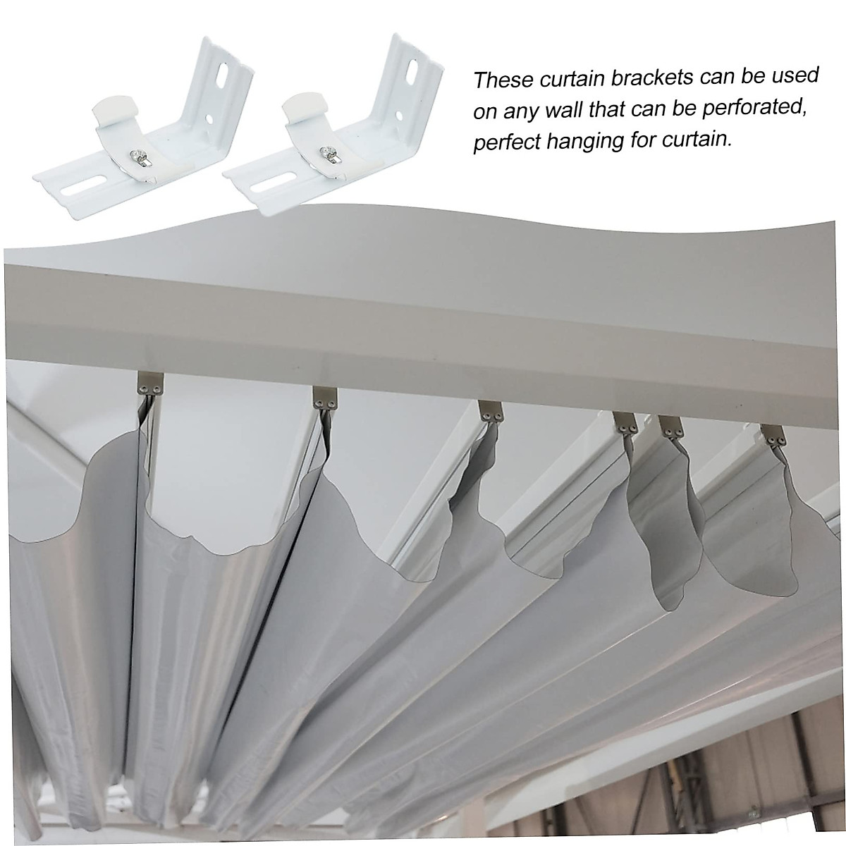 IMIKEYA 12 Pcs Bracket Blind Fixer Track Window Hardware Horizontal Blinds Wand Hook Venetian Blind Tilt Hook Vertical Blind Repair Window Covers for Home Iron Curtain White Repair Parts