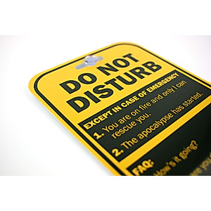Do Not Disturb Privacy Double Sided Sign for the Office Cubicle Desk or Personal Room