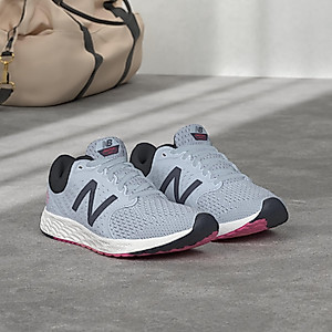 New Balance Women's Fresh Foam Zante V4 Running Shoe, Black/Phantom/Silver Metallic, 9.5 M US