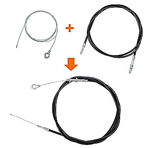 HOLATO 71 Inch Throttle Cable for Predator 196cc 212cc 5.5hp 6.5hp GX160 GX200 Engine Manco Dingo ASW 8252-1390 American Sportworks Kandi Yerf Dog Go Kart Go Cart Lawn Mower Mini Bike Heavy Duty Parts