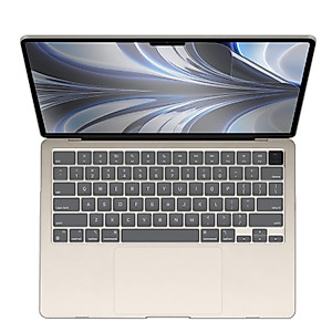 IBENZER Compatible with 2025 2024 2023 2022 MacBook Air 13 inch Case M3 A3113 M2 A2681, Hardshell Case & KeyboardCover & ScreenFilm for Mac Air 13.6 with Touch ID, Frost Clear, KK-CL+2