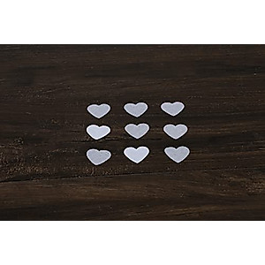 Battife 7.1 Oz White Heart Shaped Confetti, 30000PCS Tissue Paper, Table Confetti for Wedding Celebrations Party, 200 Gram