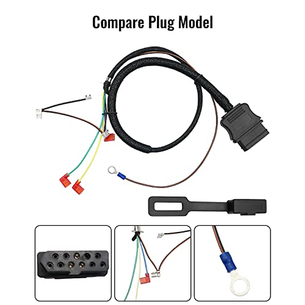 NTSUMI 3 Pin Snow Plow Side Control Wire Harness Replace 26359 Fit for Western Fisher Snow Plow