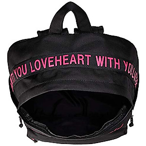 UNIQUE(ユニック) Unic UK-9706 Glitter Print D Bag, Black/Pink