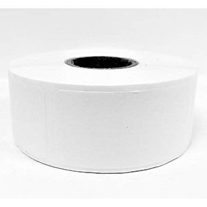 Dissolvable Food Storage Labels for Home and Restaurant - Blank White 1x2 inch 500 Labels Per Roll -Dissolves in Water in 30 Seconds No Adhesive Residue - Perfect for Glass, Metal, Plastic Containers