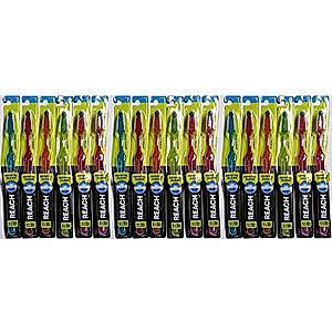 Reach Crystal Clean Toothbrush, Firm, Assorted Colors (Pack of 18)