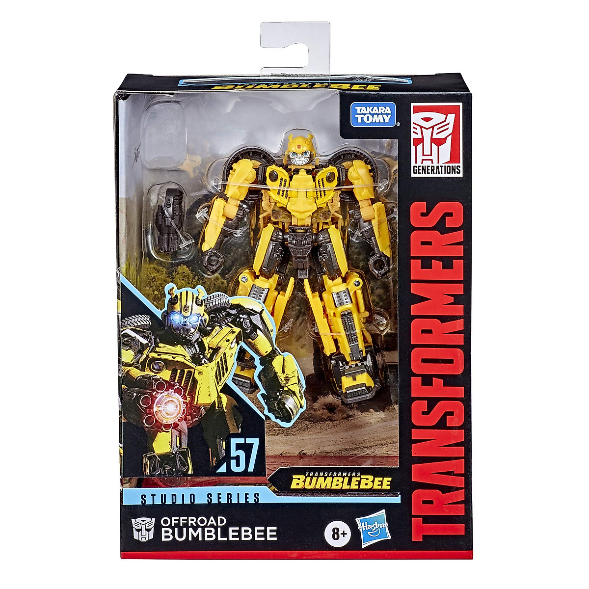 Transformers Toys Studio Series 57 Deluxe Class Bumblebee Movie Offroad Bumblebee Action Figure – Adults and Kids Ages 8 and Up, 4.5-inch