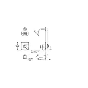 Delta Faucet T17464-BL-I Ashlyn Monitor 17 Series Trim with In2ition Two-in-One Shower Tub & Shower, Without Rough, Matte Black