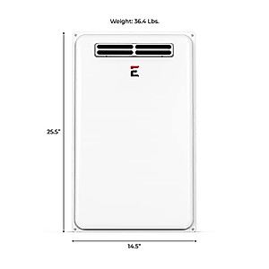 Eccotemp 45H-NG Outdoor 6.8 GPM Natural Gas Tankless Water Heater, White