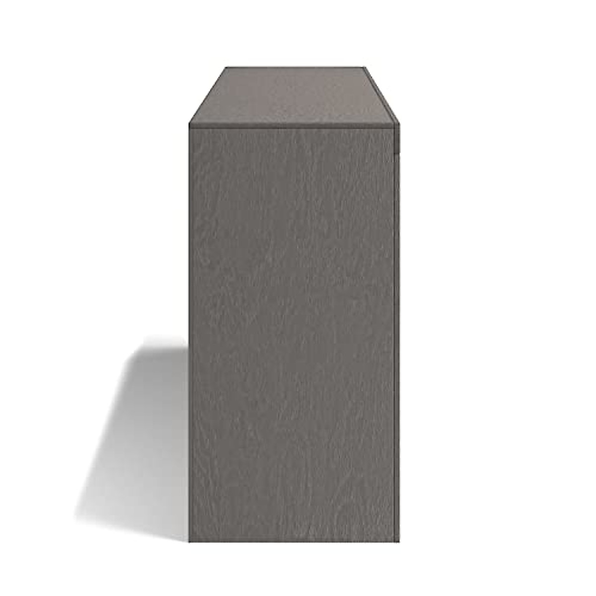 Bridgevine Home Driftwood Fireplace TV Console, 84 inches, Accommodates TVs up to 95 inches, Fully Assembled, Wire Brushed Oak Solid Wood, Driftwood Finish