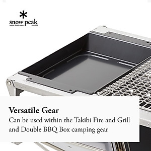 Snow Peak Grill Half Deep Depth Plate, Black