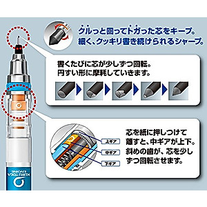 uni Mechanical Pencil Kurutoga Pipe Slide Model 0.5mm, Black Body (M54521P.24)