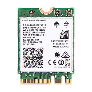 Dual Band Wireless- AC 8265 8265AC NGFF Wifi Card USE FOR Intel 8265 AC AC8265 8265NGW M.2 NGFF 2.4/5GHz Bluetooth 4.2 Wireless WiFi Card 867 Mbps