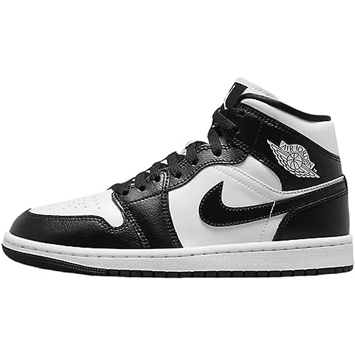 Jordan 1 Mid Women White/Black-Panda Mid DV0991-101 8.5