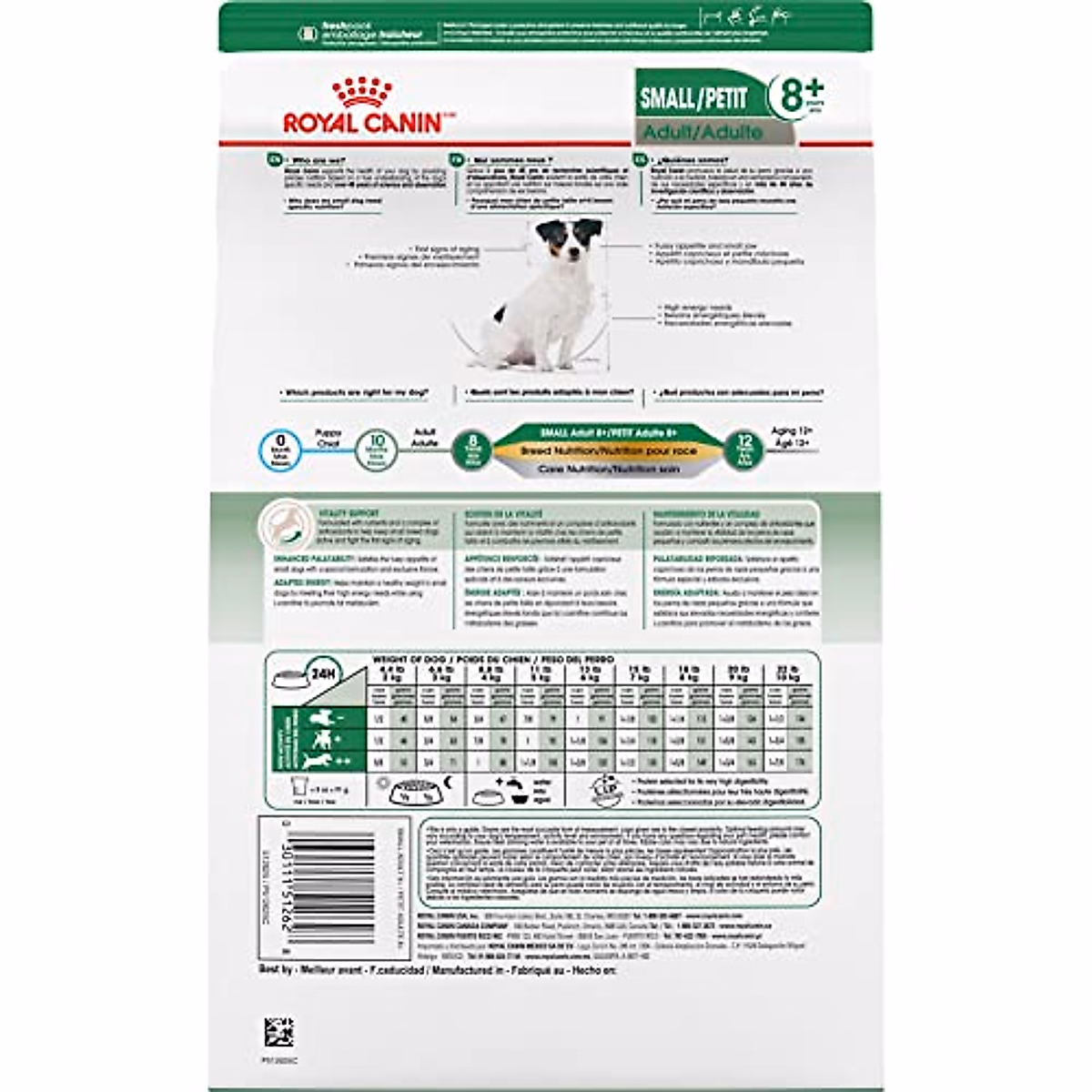 Royal Canin Small Adult 8+ Dry Dog Food, 13 lb bag