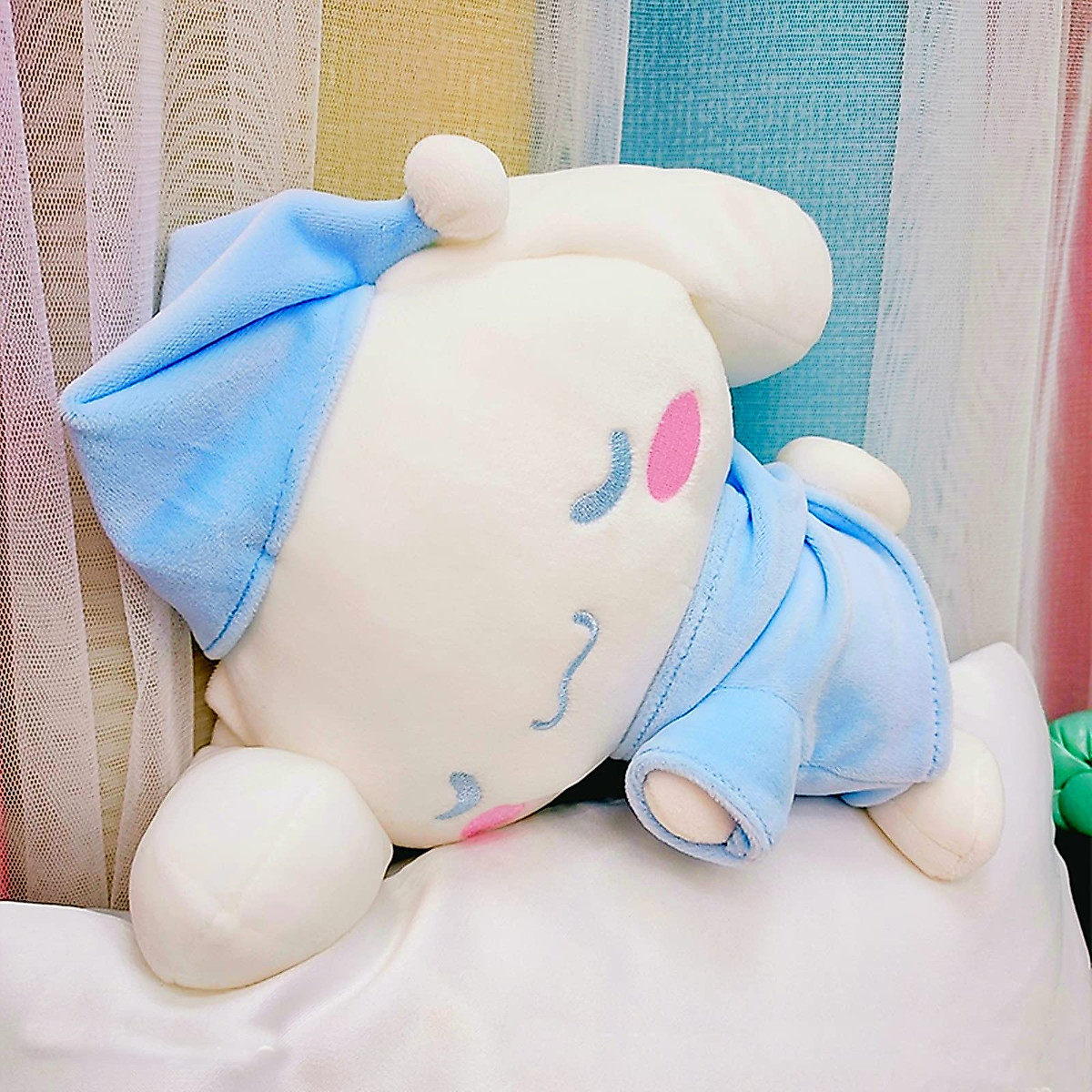 My Melody Plush Toys, Kawaii Sleep Cinnamoroll 9inch/23cm Cartoon Stuffed Animals My Melody Cinnamoroll Plush Toy Anime Kawaii Cute Soft Plushie Appease Girls Doll Toys Gifts