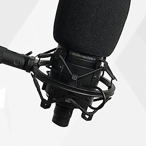 Boseen Universal Elastic Bands Replacement, Anti-aging Rubber Ring for Microphone Shock Mount Holder Clamp Clip, Set of 4 (Black)