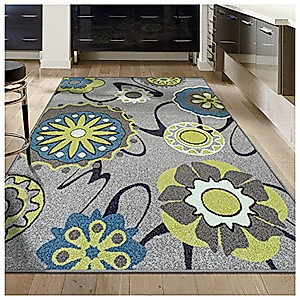 Superior Lana Collection, 6mm Pile Height with Jute Backing, Quality and Affordable Area Rugs, 4' x 6' Grey