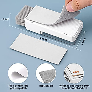 Keyboard Cleaning Kit Laptop Cleaner, 10-in-1 Computer Screen Cleaning Brush Tool, Multi-Function PC Electronic Cleaner Kit Spray for iPad iPhone Pro, Earbuds, Camera Monitor, All-in-One with Patent