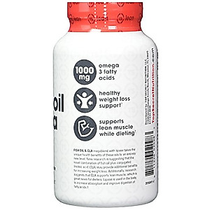 Top Secret Nutrition Fish Oil and CLA Veggie Softgels, 120 Count