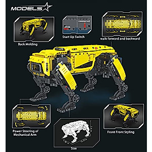 Addshiny RC & APP Control Power Robot Dog for Adults & Kids - Upgraded 2023 Version (886 PCS)