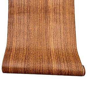 Yifely Brown Wood Textured Vinyl Drawer Paper Self-Adhesive Shelf Liner Countertop Sliding Door Sticker 17.7 Inch by 9.8 Feet