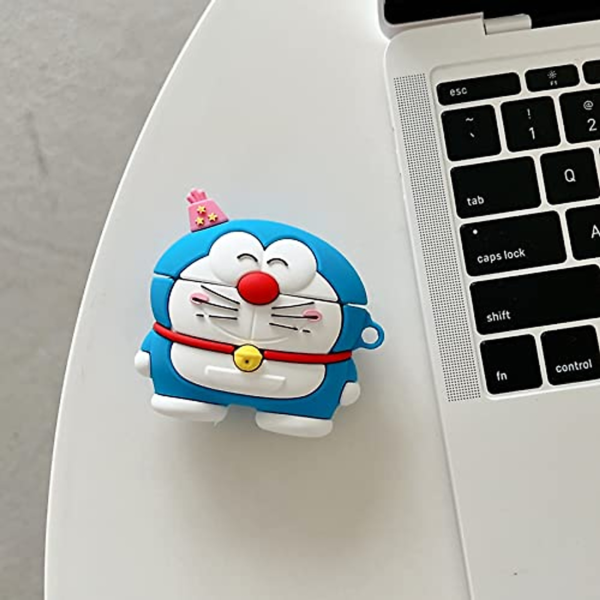 Compatible with AirPods 3rd Generation Case, [2021] Cute 3D Cartoon Doraemon Airpods 3 case with Keychain, Soft Silicone for Apple Airpods 3 Charging Case (Doraemon)