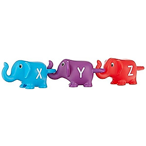Learning Resources Snap-n-Learn ABC Elephants, Educational Toys, Alphabet Elephant Toy, Fine Motor Toys, Counting and Sorting Toys, Ages 2+