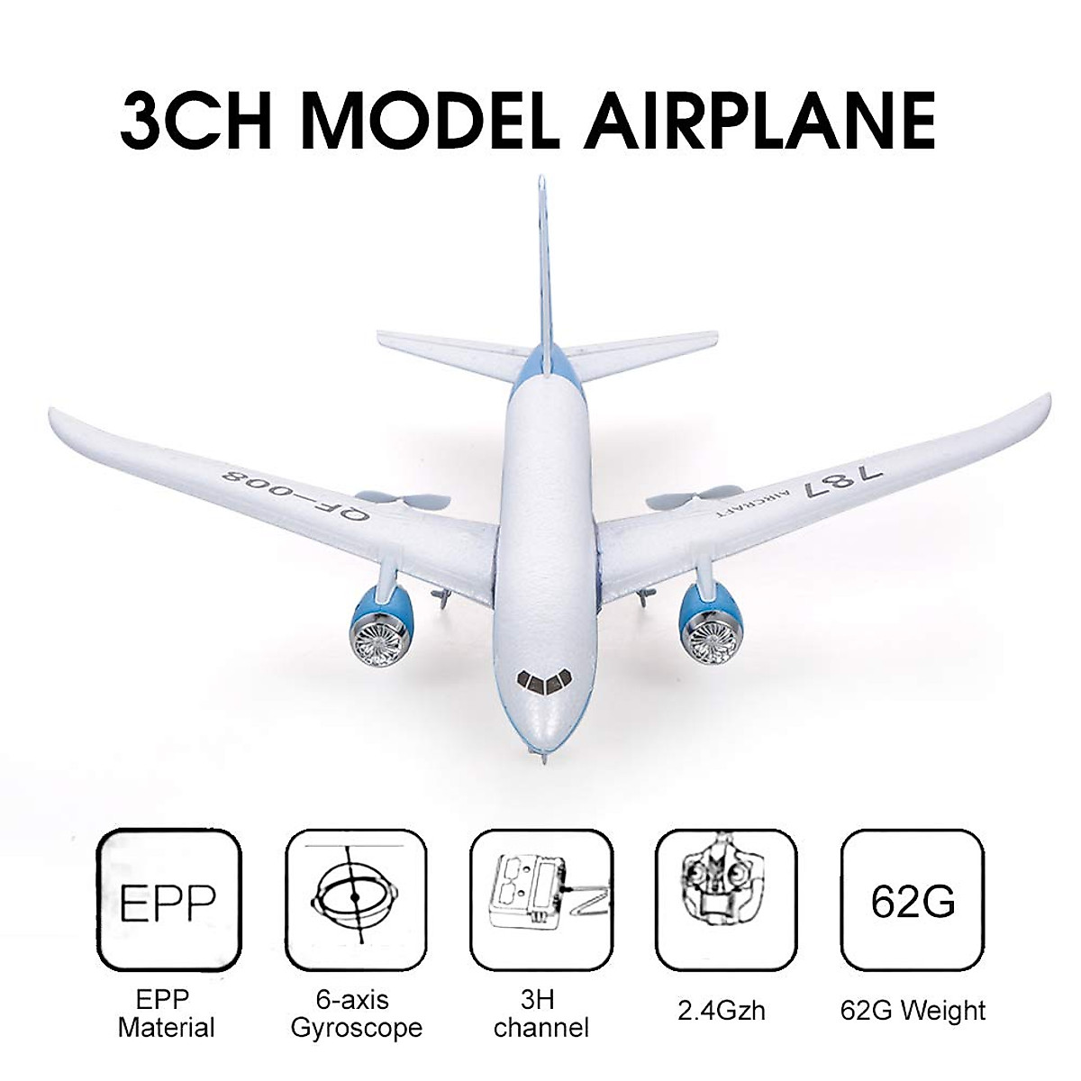 GoolRC QF008 787 Airplane Miniature Model Plane 3CH 2.4G Remote Control EPP Aircraft RTF RC Toy