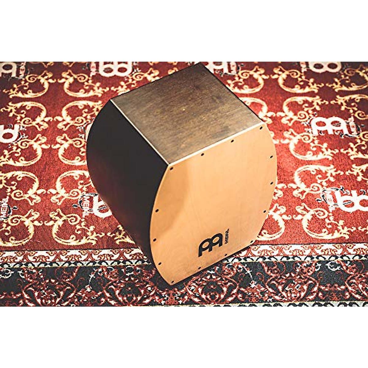 Meinl Jumbo Arch Bass Cajon Box Drum with Internal Snares - NOT MADE IN CHINA - Maple Frontplate / Hardwood Body in Vintage Wine Barrel Finish, 2-YEAR WARRANTY (SUBCAJ8VWB-M)