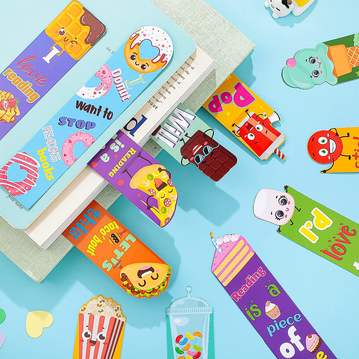 36 Fruit Scented Bookmarks for Kids & Teens | Fun Reading Accessories