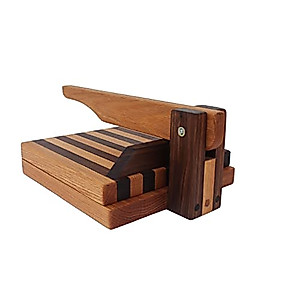 Central Coast Woodworks Hardwood Tortilla Press - Oak & Walnut - 10 inch
