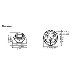 ENS SCC75T6/MZ-P Starlight 5MP IR WDR TVI/AHD/CVI/CVBS Ultra-Low Light Outdoor Turret Analog Camera with 2.7 mm to 13.5 mm varifocal Lens, auto Focus, BNC Connection.