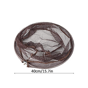 Worii 40Cm Strong Support Fishing Net Head, Fishing Gear Accessory, for Fishing Tackle Shop Fishing Enthusiasts Sea Fishing Wild Fishing