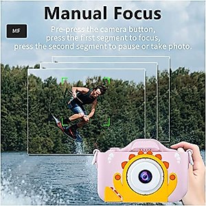 Digital Cameras for Kids Compact Waterproof Action Camera Ultra HD Video, 20MP Frame Grabs, Image Sensor, Live Streaming, Stabilization，Digital Camera Full HD Video Camera (Color : B)