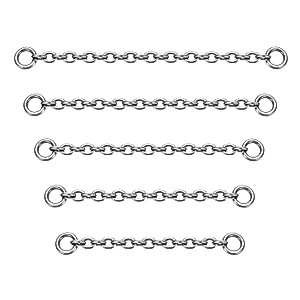 Nose Chain Nose Ring Chain 30mm Nose Chain Piercing Earring Chain Nipple Chain Silver Across Nose Nose to Ear Chain Jewelry Double Nose Ring with Chain G23 Titanium for Women Men Nostril Jewelry