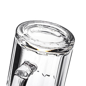 TUSAPAM 6 Pack Heavy Beer Mugs, Large Beer Glasses with Handle, 20 Ounce Glass Steins, Classic Beer Mug glasses Set