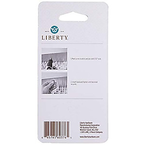 Liberty 160376 1-1/4" Cup Hooks (Pack of 18), Rubbed Bronze