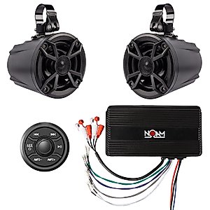 NOAM NUTV5 - Marine Bluetooth ATV/Golf Cart/UTV Speakers Stereo System