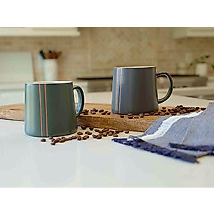 HONED Ceramic Large Coffee Mug Set of 2, 16 oz Coffee Cups, Handcrafted Unique Coffee Mugs or Tea Cup Set, Modern Coffee Mug for Home, Office or Gift, Dishwasher and Microwave Safe