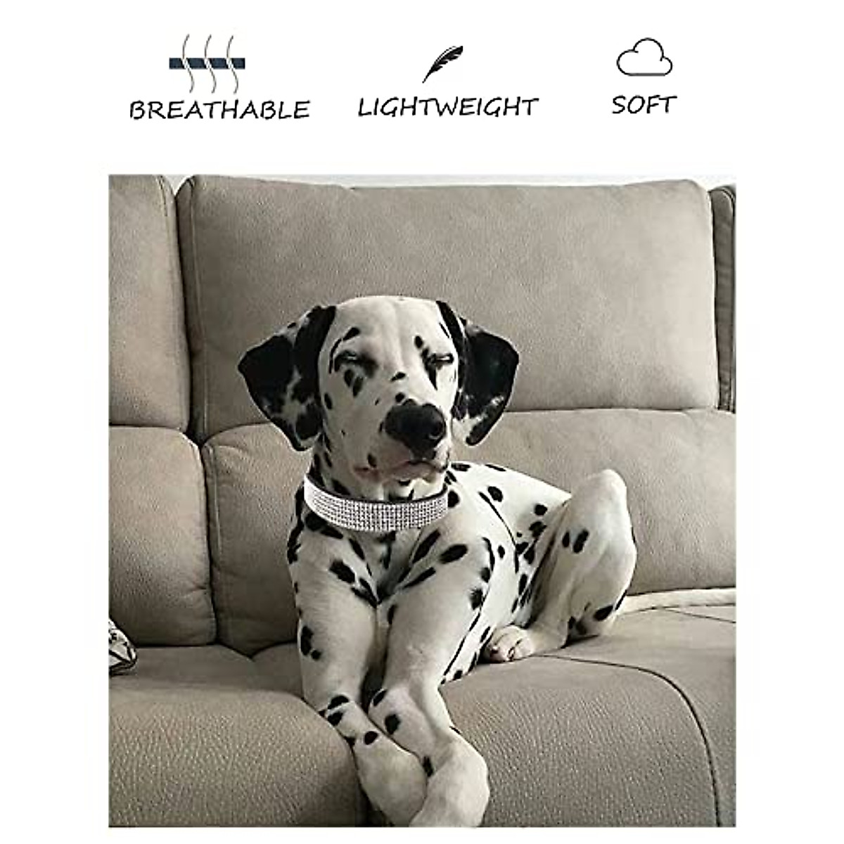 Dog Collar for Small Dogs, Adjustable Leather Suede Bling Dog Collars，Pink Dog Collar Cat Collar, Rhinestone Dog Collar(S, Pink)